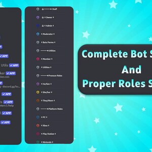 Cyan Discord Server Theme | Fully Setup, Custom Emojis & Roles - Etsy