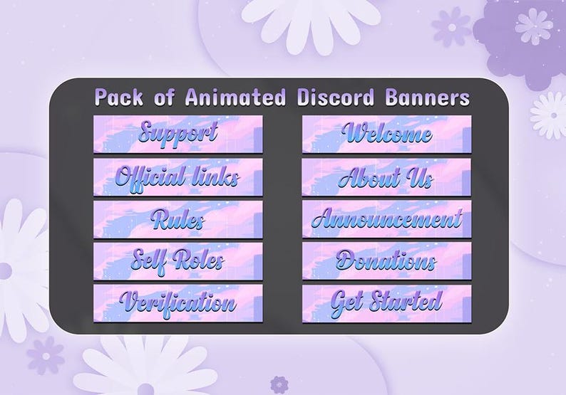 Animated Lofi Vibe Discord Server Banners – Pack of GIF Channel Headers ...