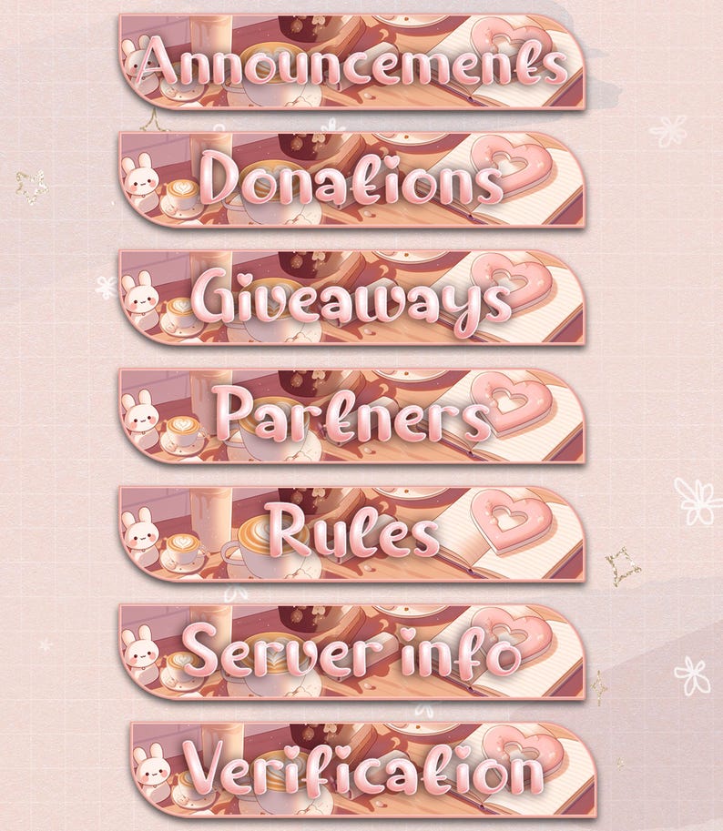 Cozy Cafe Discord Banner Pack | 15 Server Decorations (digital Download ...