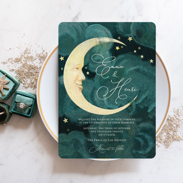 Star Wedding Invitation - Etsy