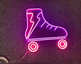 Roller Skate Neon Sign - Etsy