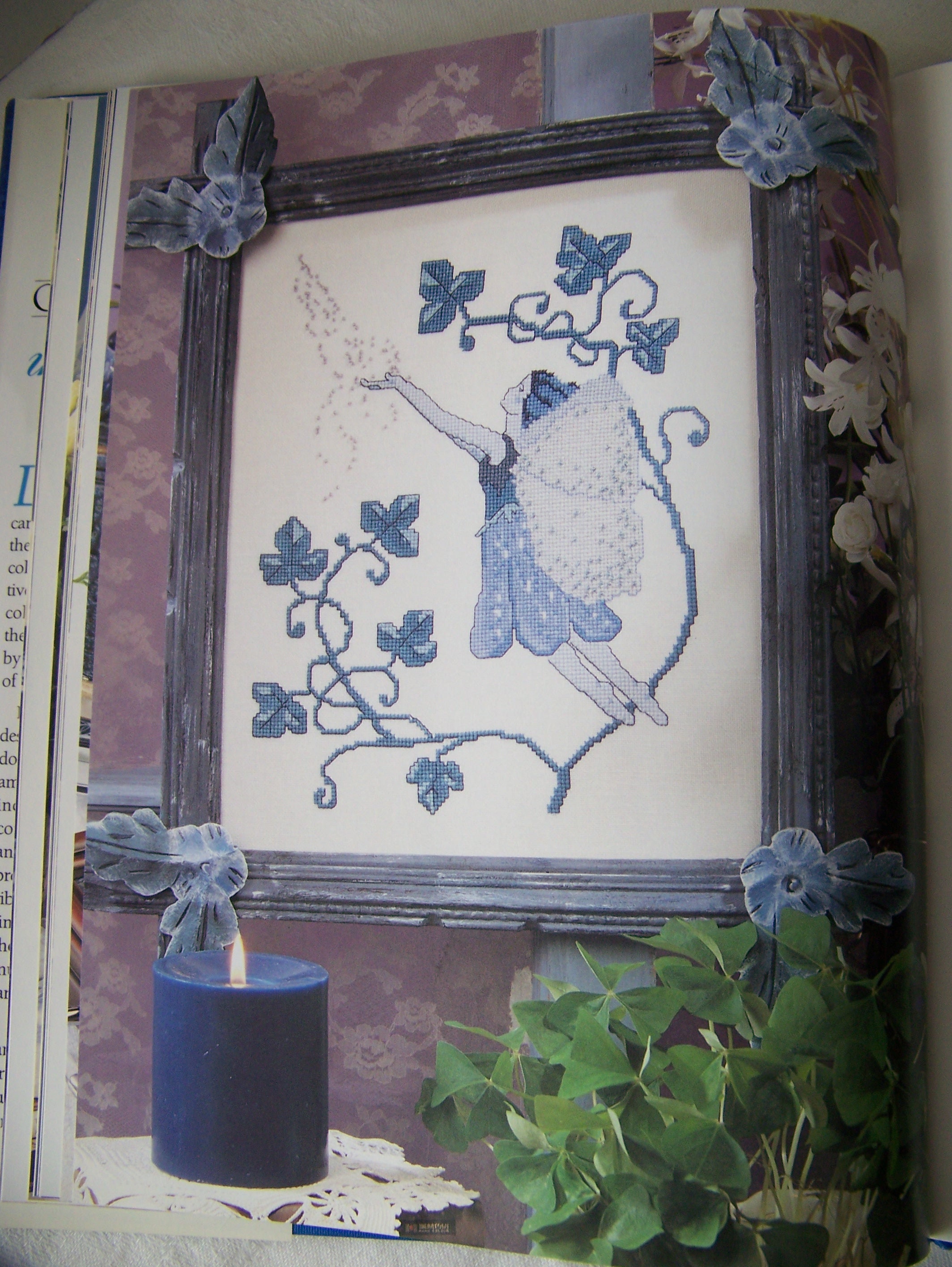 Cross Stitch in Blue & White Vintage Cross Stitch Pattern Book 1995 ...