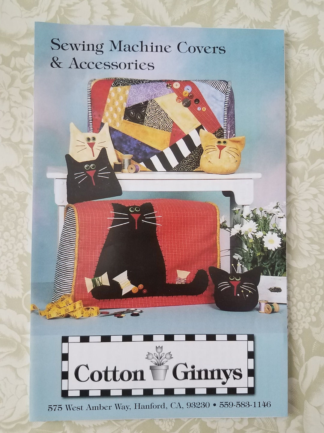 Cat Sewing Machine Covers and Accessories Pattern by Cotton Ginny's ...