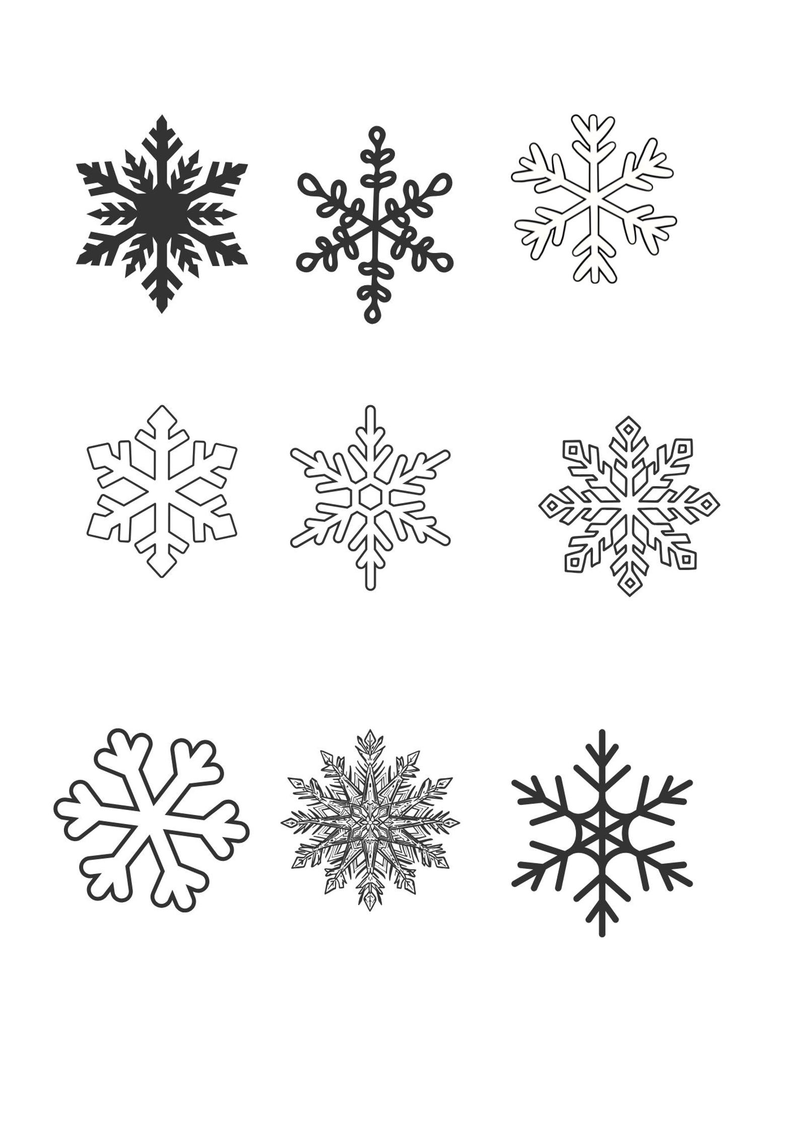Snowflake SVG Bundle,winter Snowflakes Cut File, Christmas, Blizzard ...