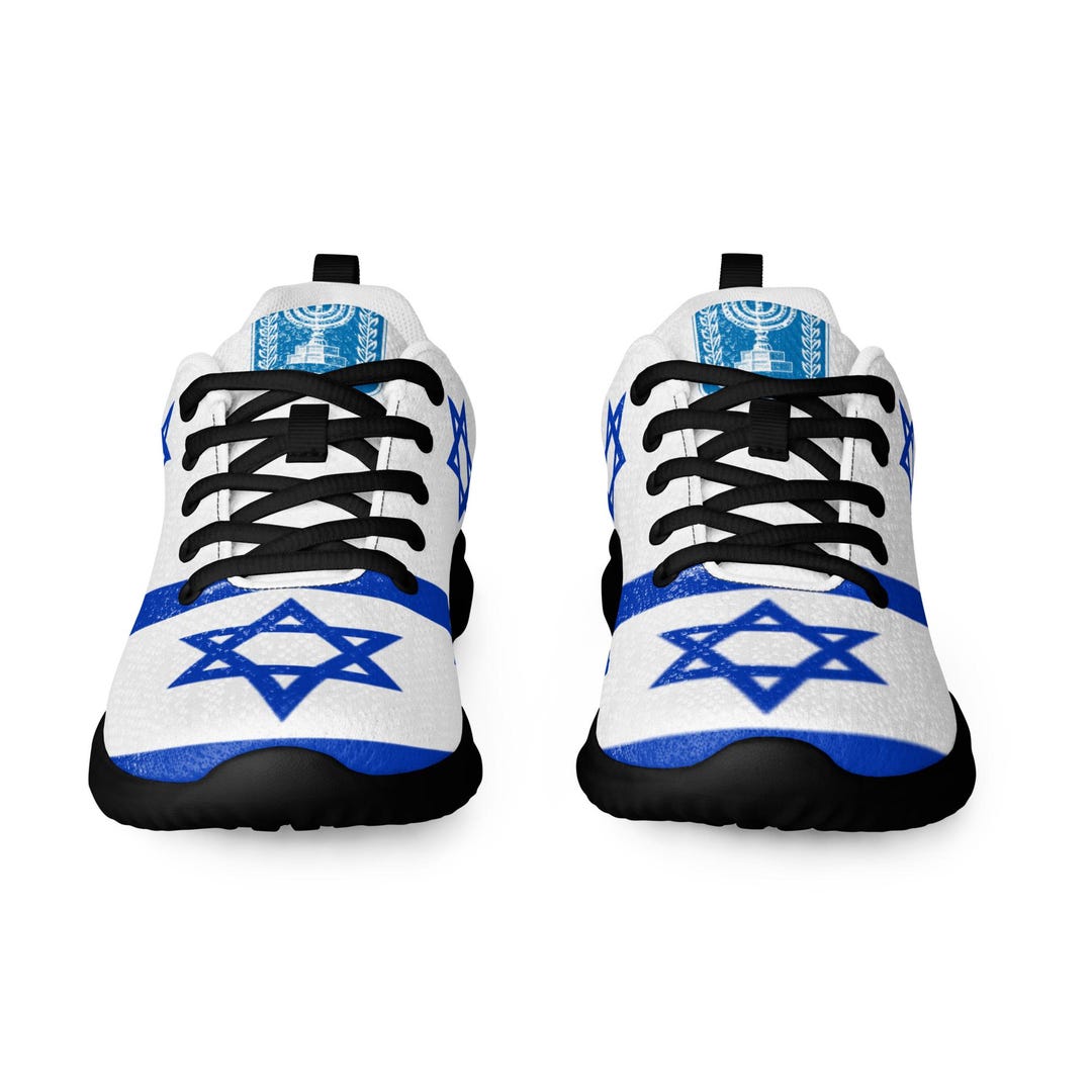 Men’s Athletic Israel Flag Shoes - Etsy