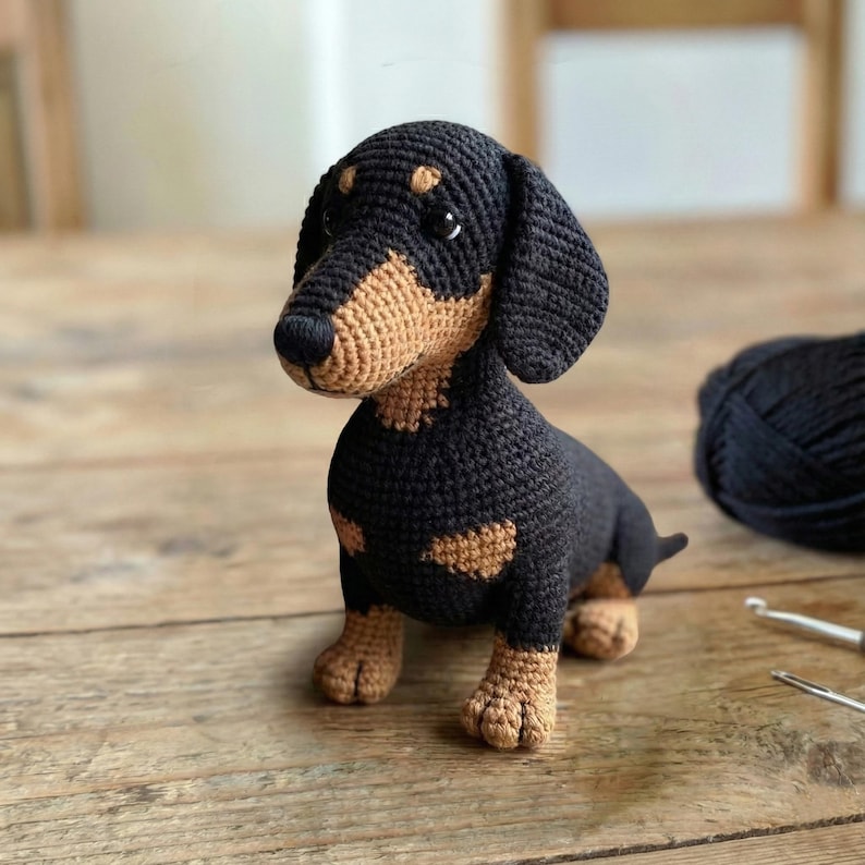 Patron au crochet pour chiot teckel Amigurumi - Etsy France