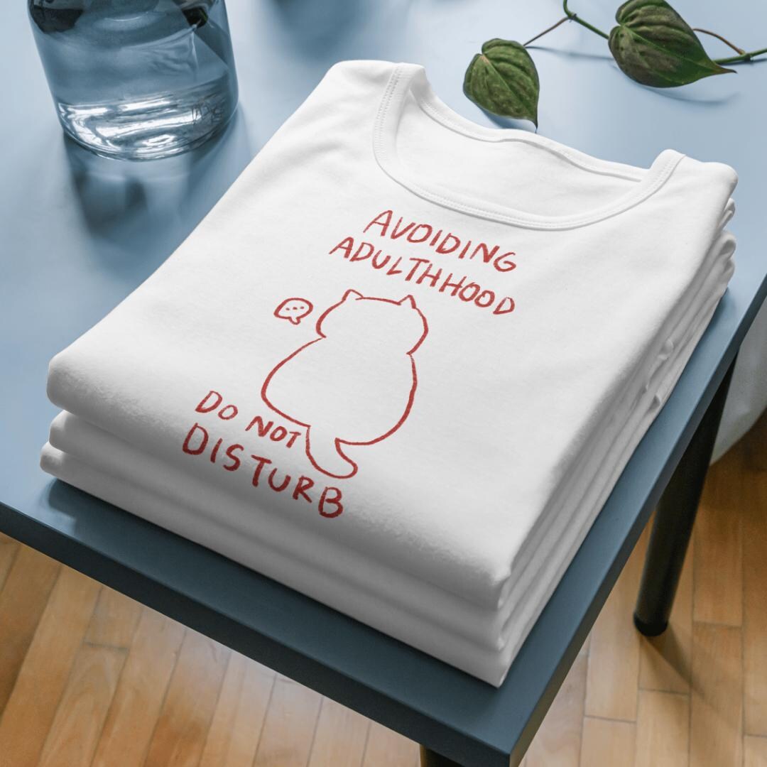 Do Not Disturb Cat Unisex Tee, Funny Cat Meme Shirt, Cute Cat Gift ...