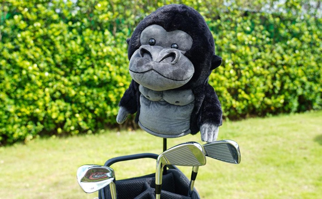 Gorilla Animal Golf Head Cover Funny for Woods Driver, Plush Golf Club ...