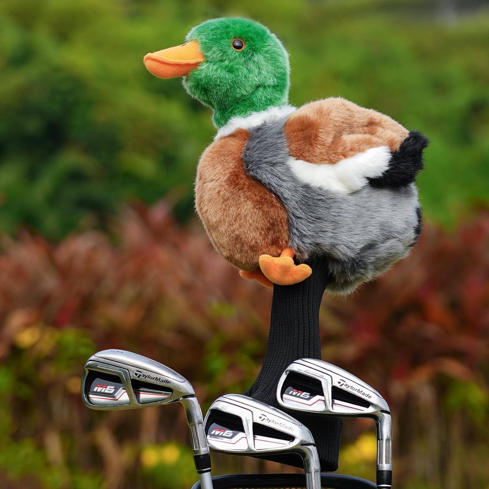 Mallard Duck Flush Driver Golf Head Cover, Long Neck Funny Animal Golf ...
