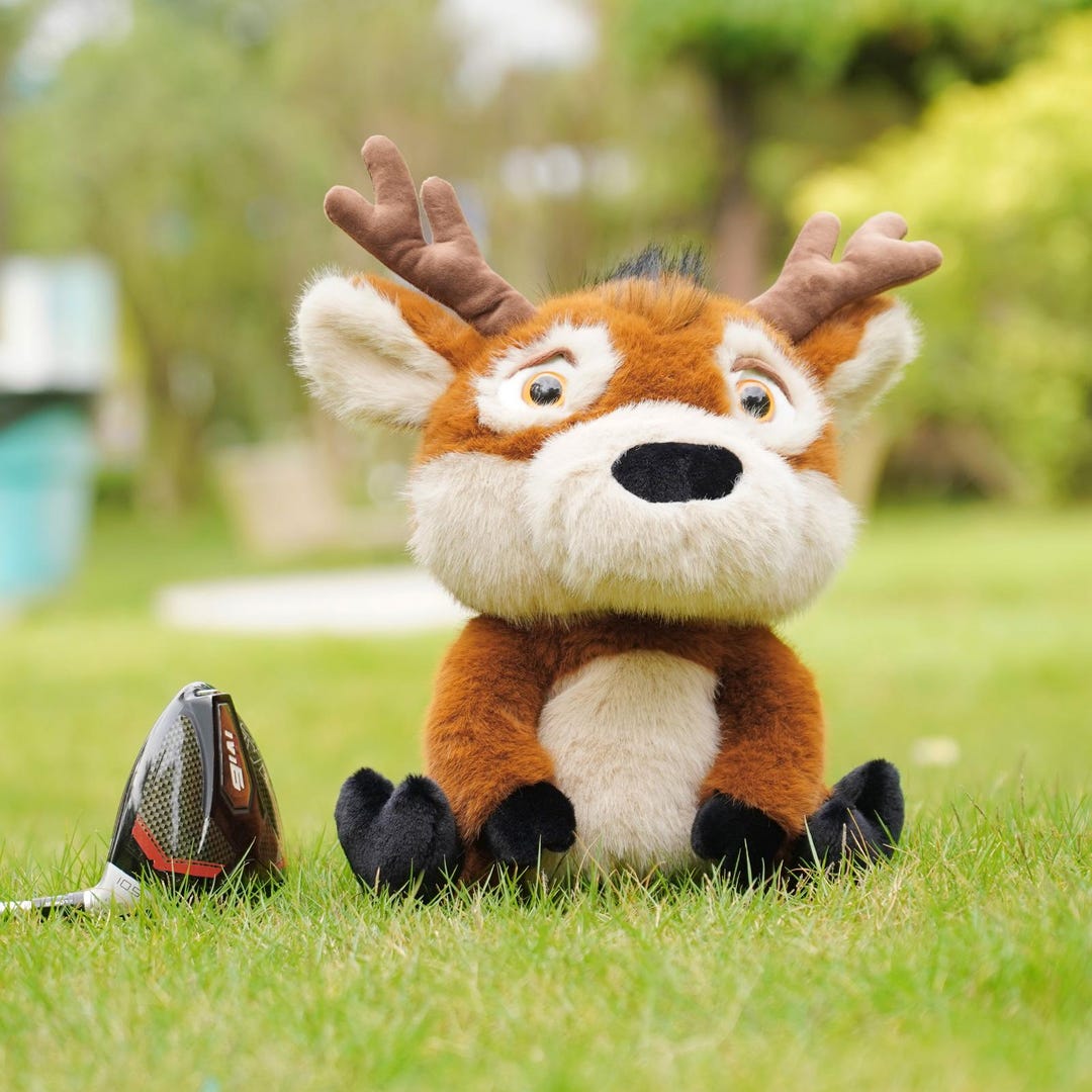 Deer/moose Plush Golf Club Covers Driver Golf Club Head Cover, Golf ...