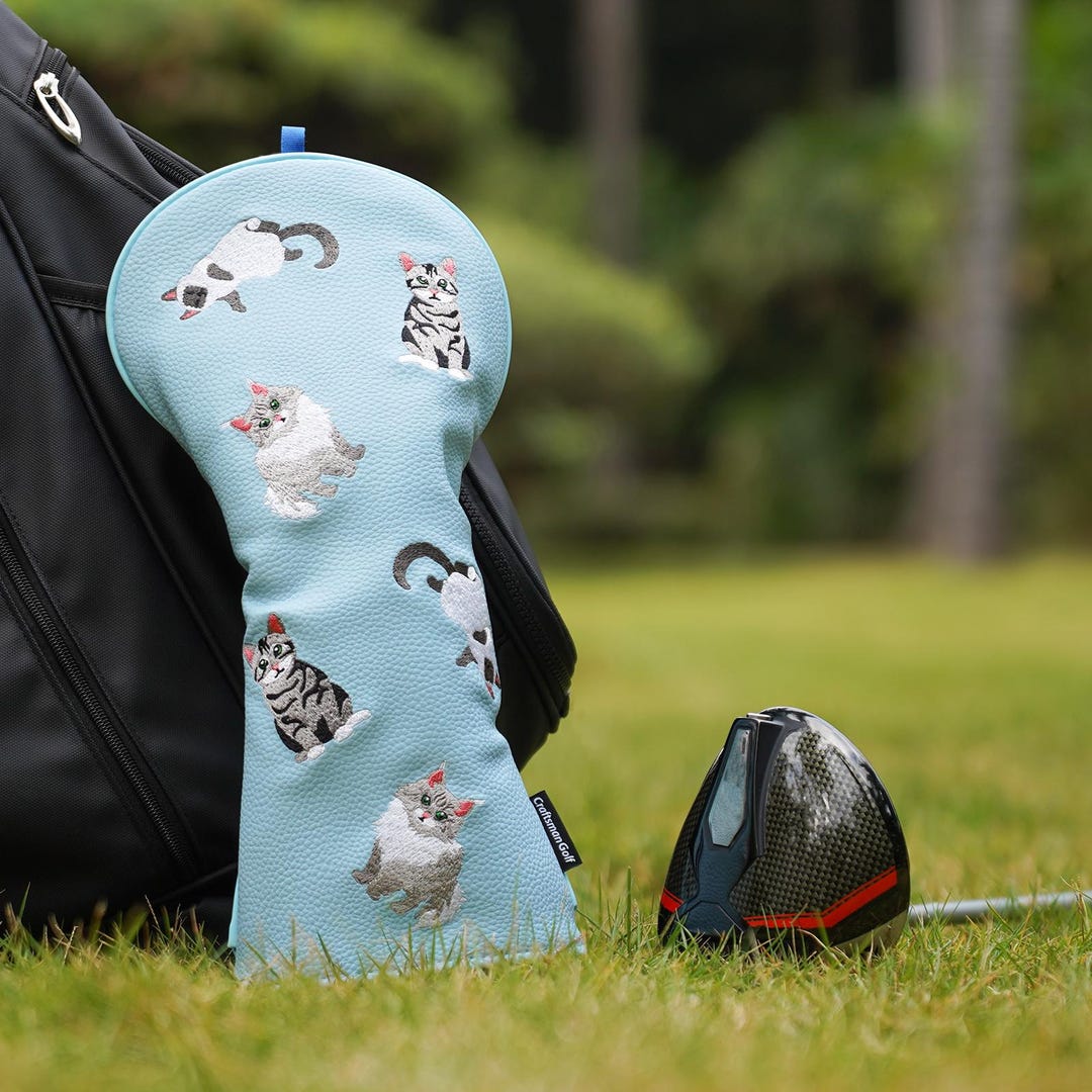 Cats Embroidery Driver Headcover Cover Cute Norwegian Forest Tabby ...