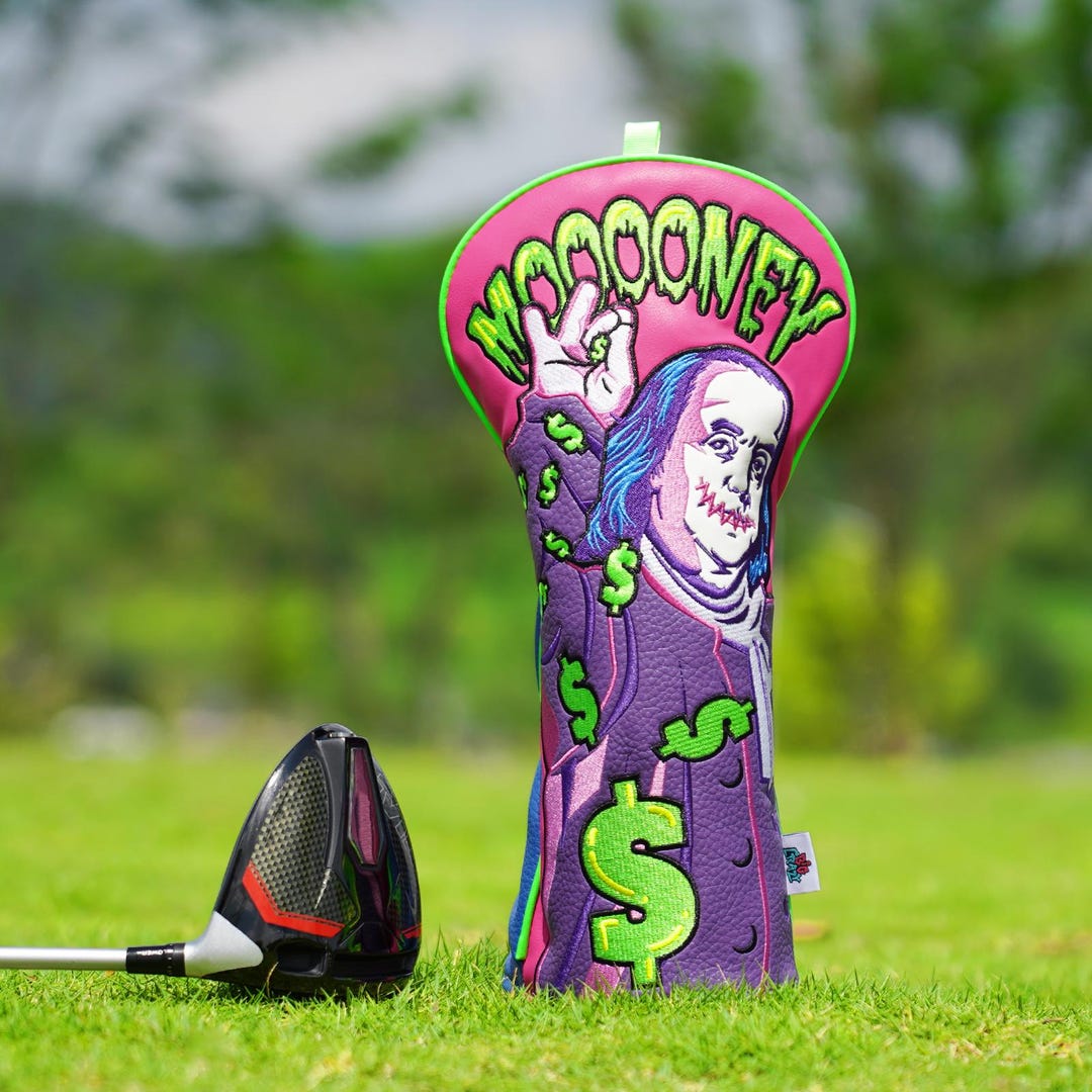 Franklin Throw Money Golf Club Head Cover Funny Golf Head Covers Driver ...
