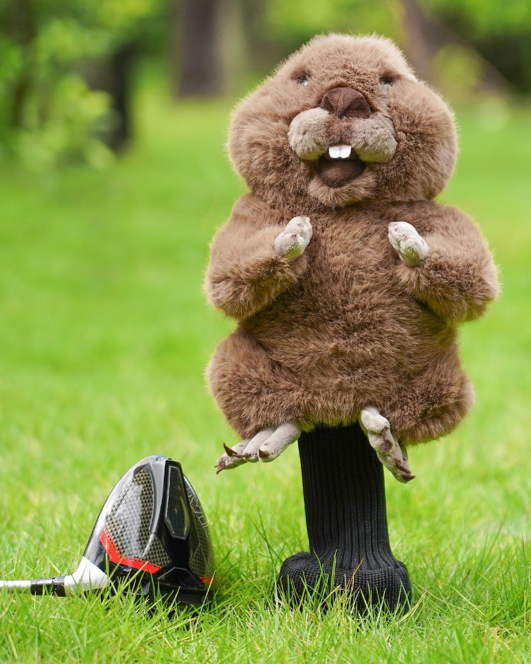 Groundhog Plush Driver Headcover, Marmot Gopher Golf Head Covers for ...