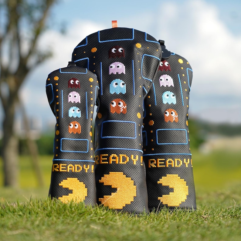 Pac-man Retro Arcade PU Leather Golf Driver Headcover, 460cc Driver ...