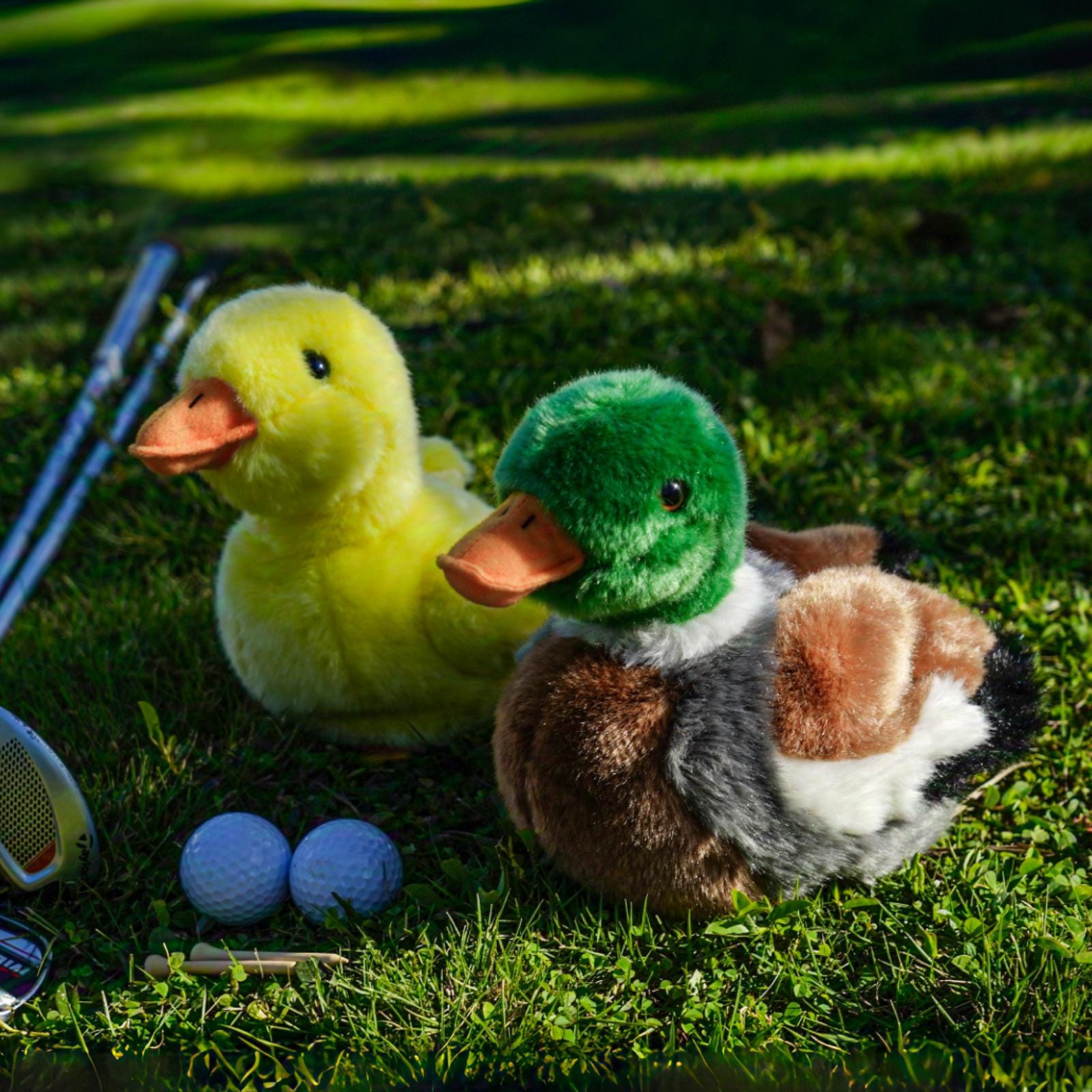 Mallard Duck Flush Driver Golf Head Cover, Long Neck Funny Animal Golf ...