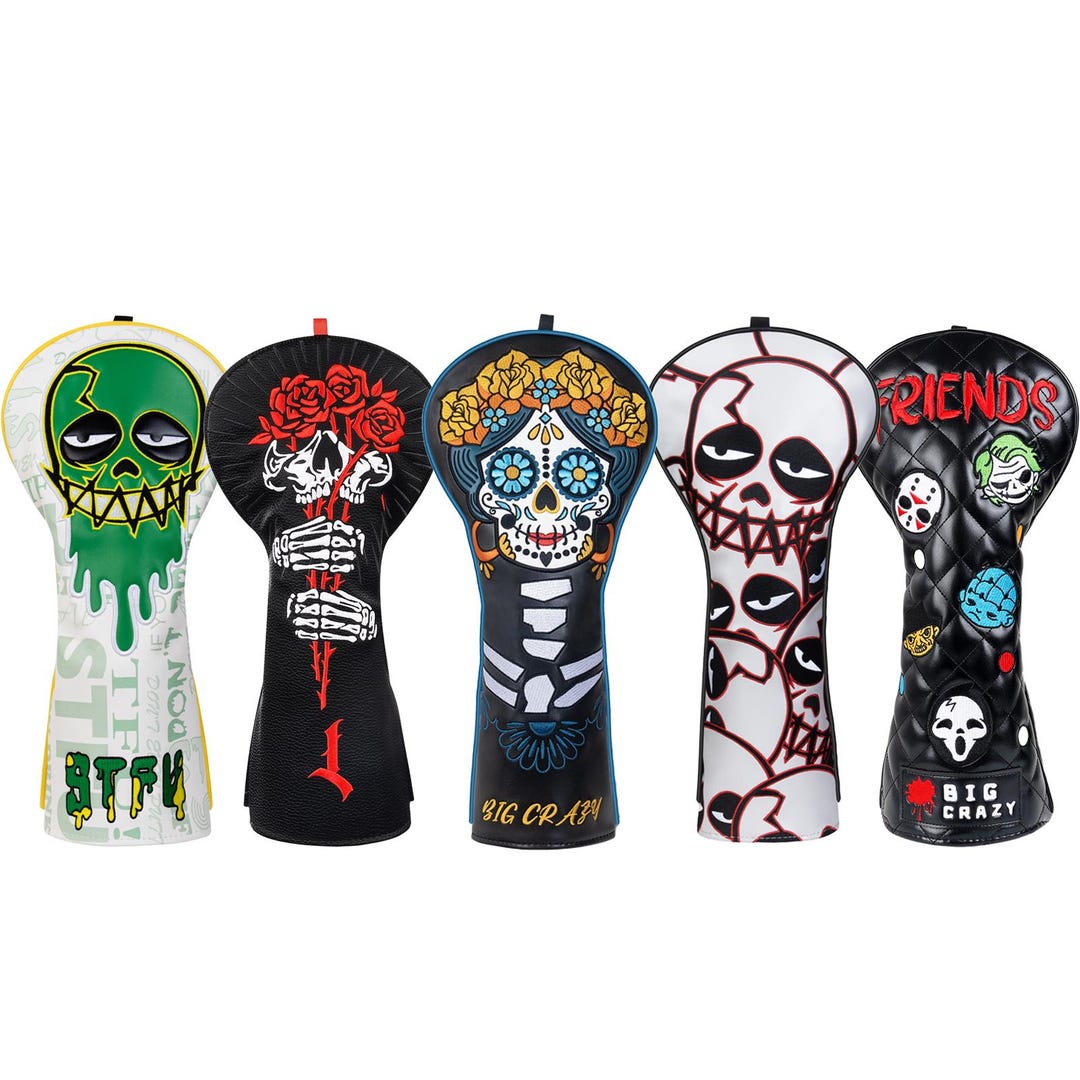 Skull Driver Golf Club Headcover, Funny Golf Gift, Inspired by Skull ...