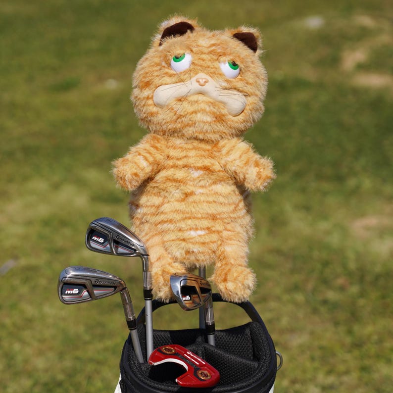 Garfield Cat Cute Golf Headcovers, Head Cover for Driver, Golf Gift, - Etsy