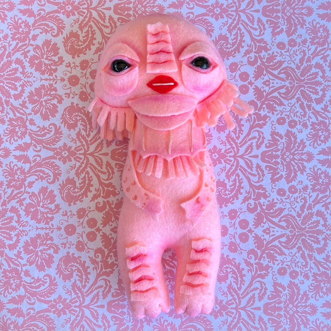 Pink Creature Plush - Etsy