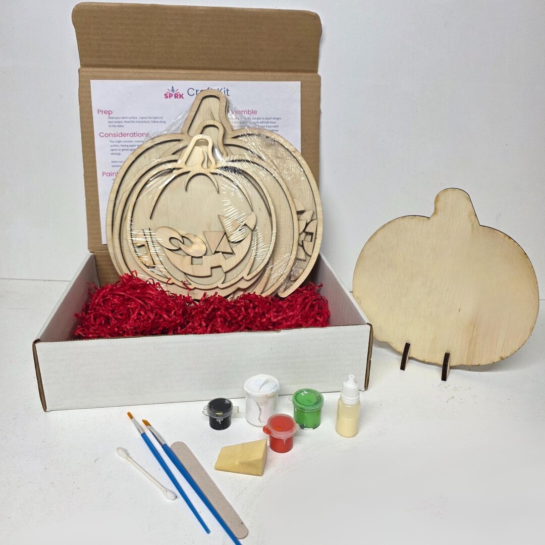 DIY Wooden Pumpkin Craft Kit, Fall Table Decor - Etsy