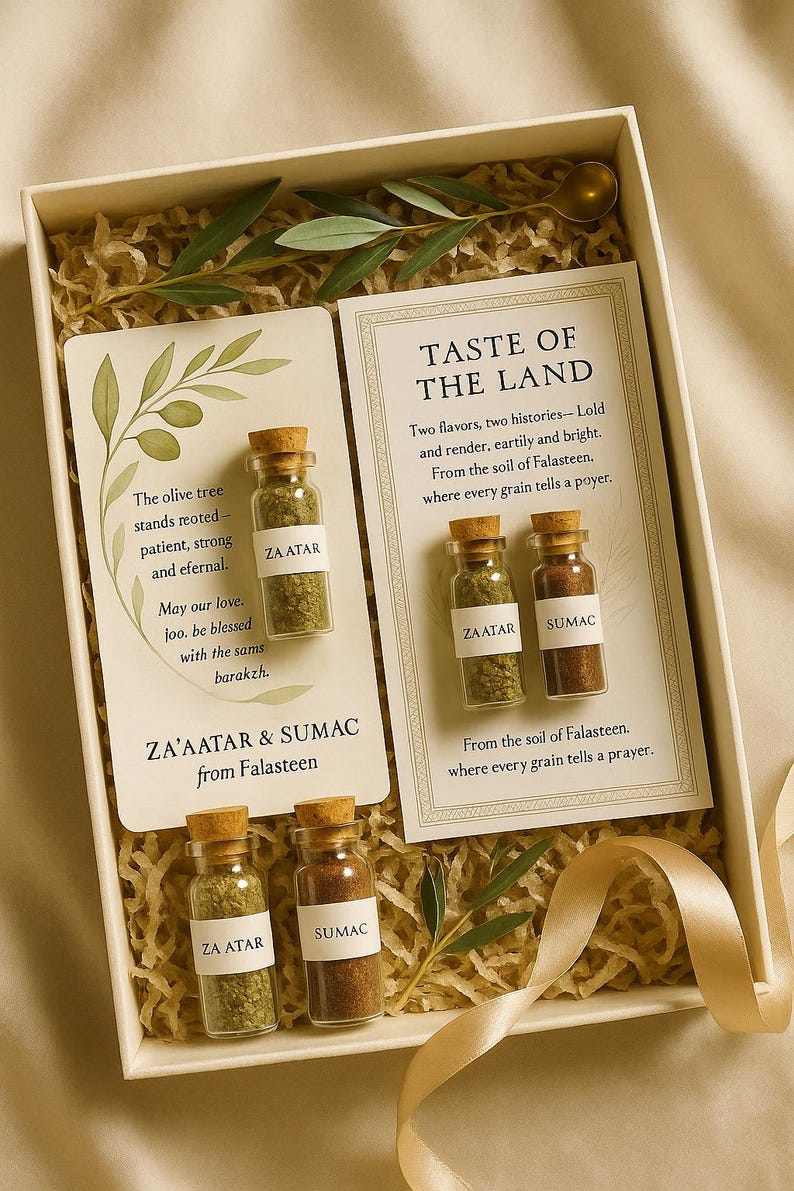 Palestinian Za'atar & Sumac Wedding Favor | Islamic Nikah Keepsake - Etsy