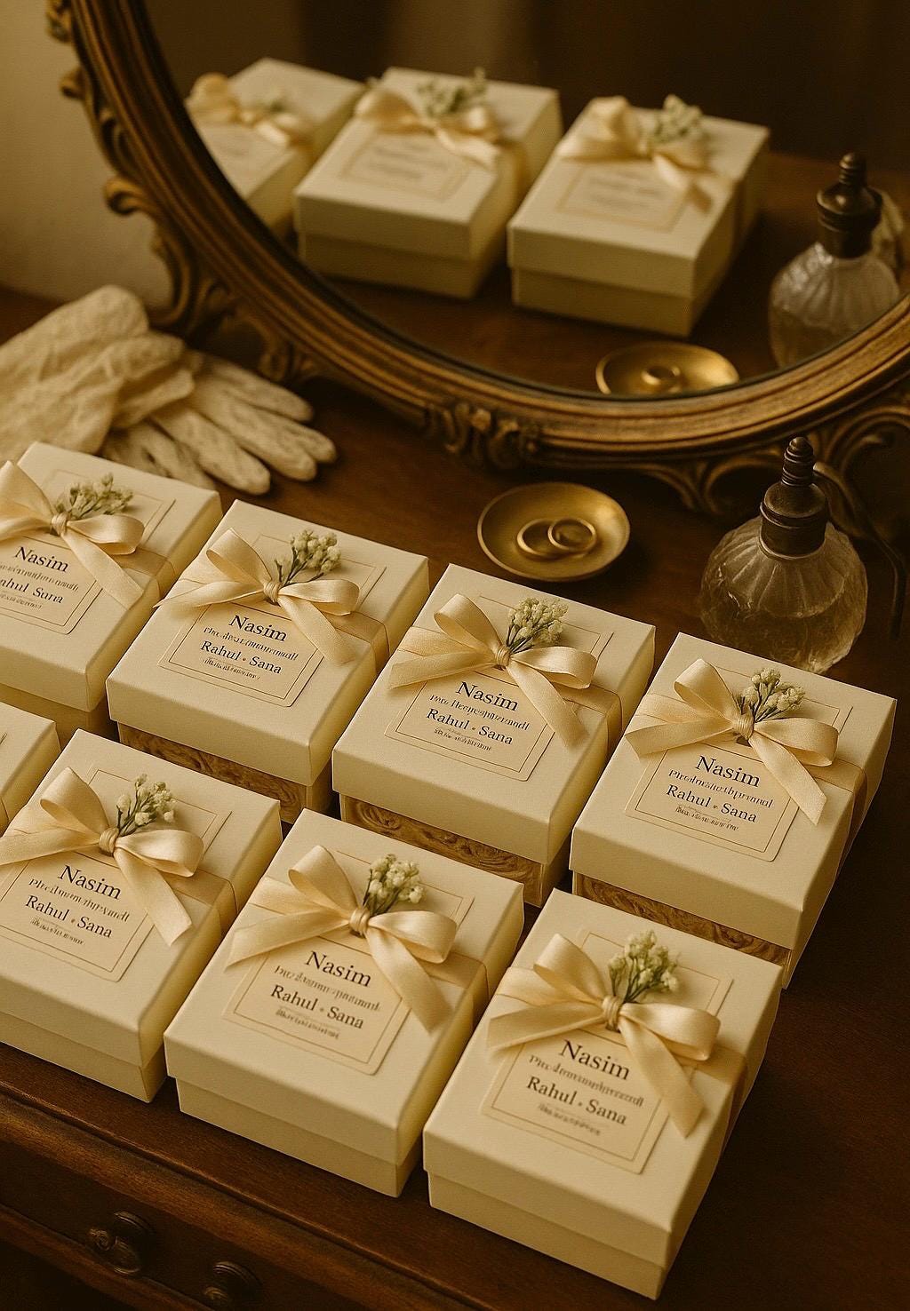 Islamic Wedding Favor Set: Coffee & Halal Oud Fragrance - Nikah Gift ...
