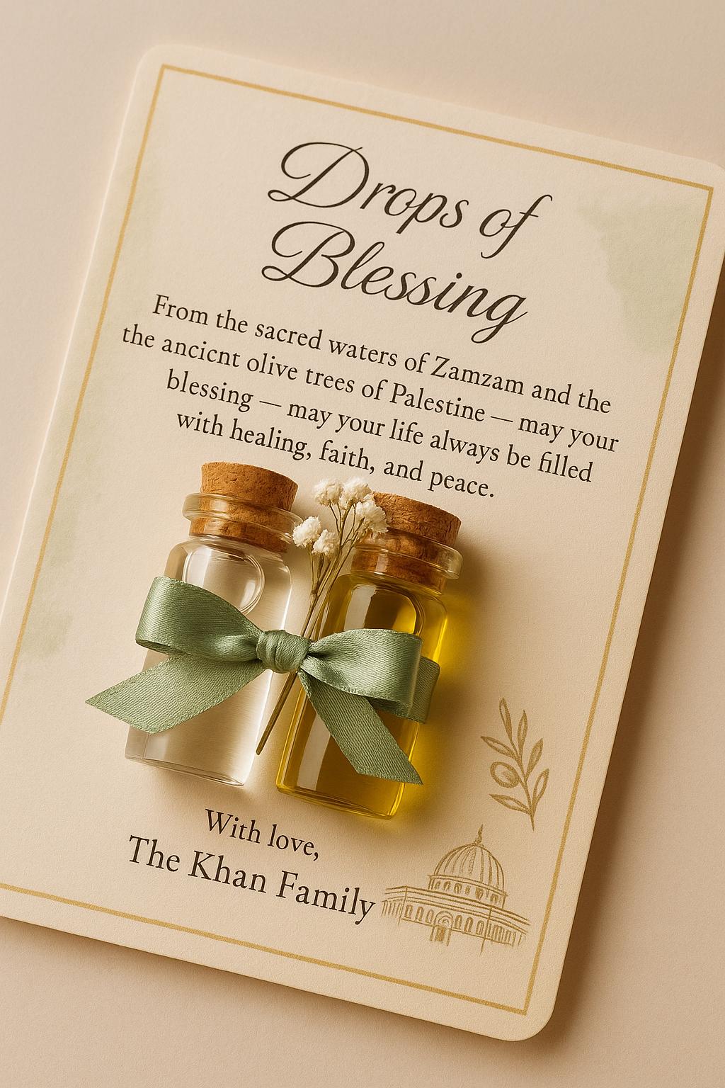 Zamzam & Olive Oil Islamic Favor: Palestinian Wedding Keepsake - Etsy