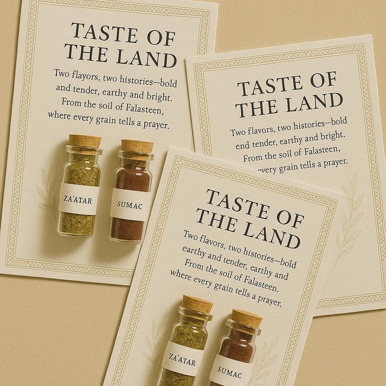 Palestinian Za'atar & Sumac Wedding Favor | Islamic Nikah Keepsake - Etsy