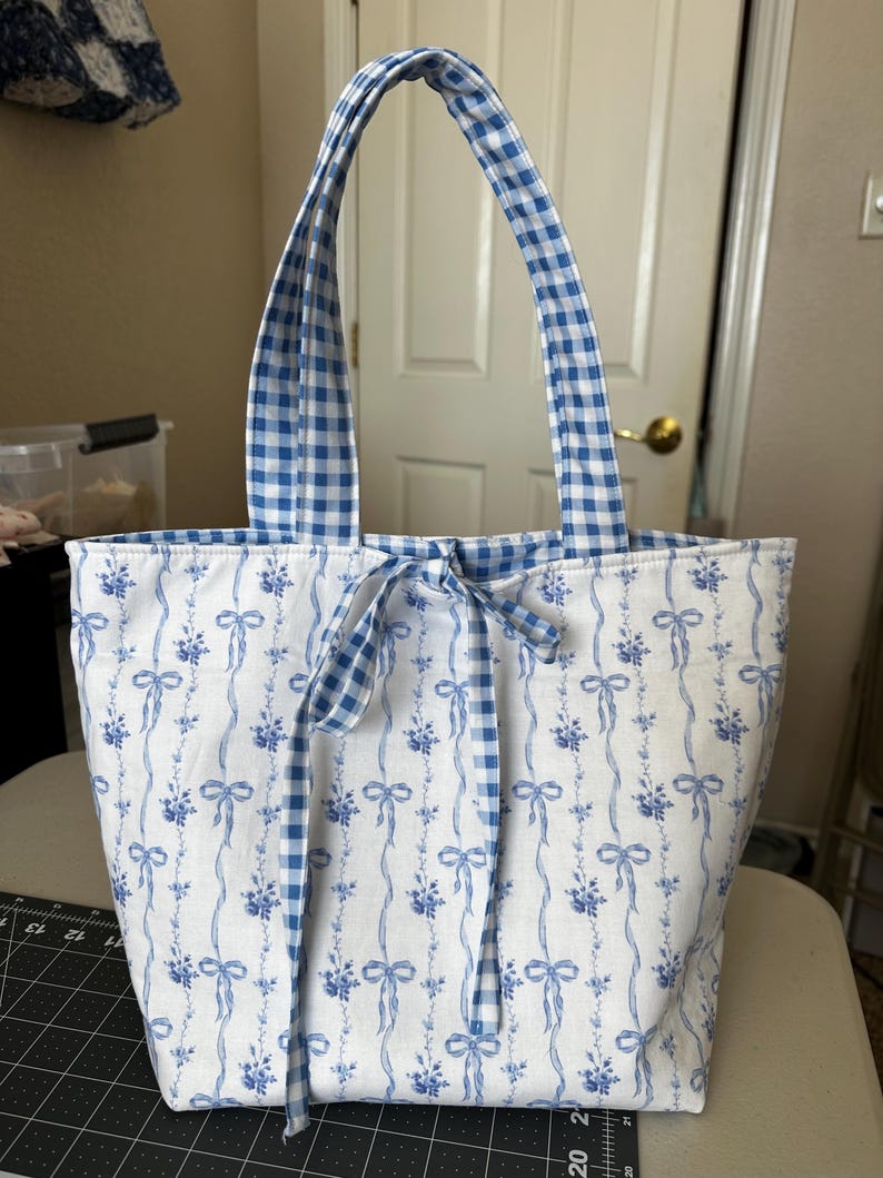 Quilted Tote Bag Sewing Pattern | PDF Beginner Friendly | Step by Step ...