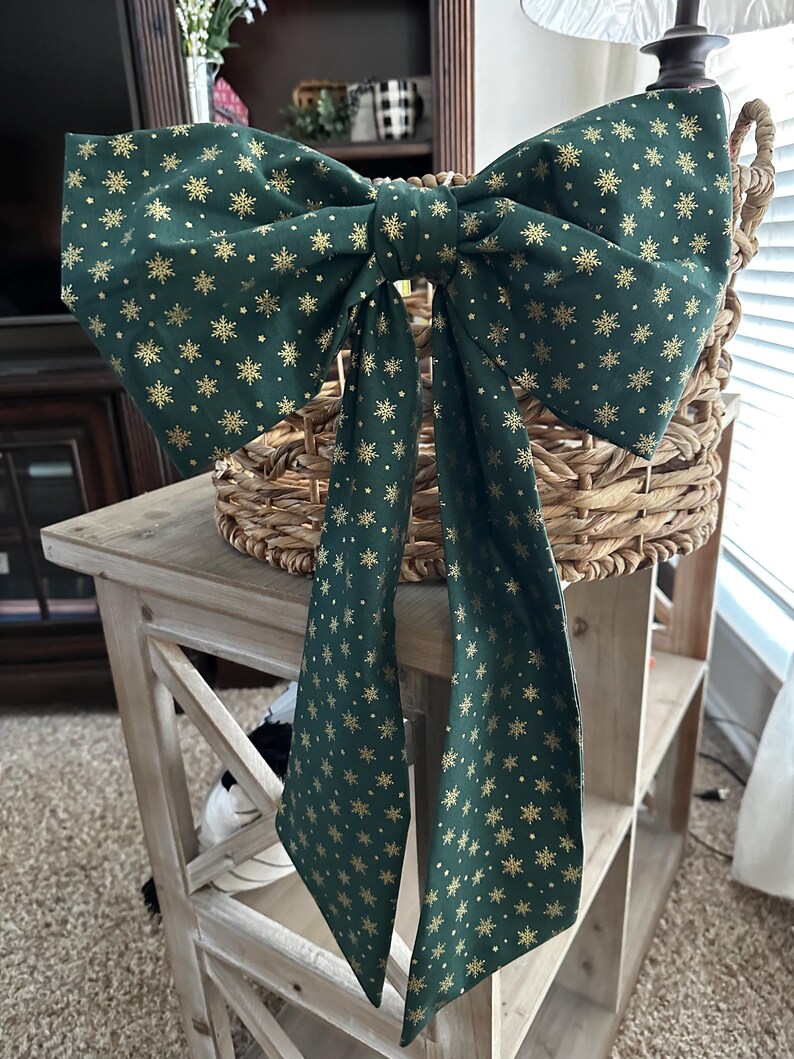 Oversized Fabric Bow Sewing Pattern PDF Beginner Friendly | Christmas ...