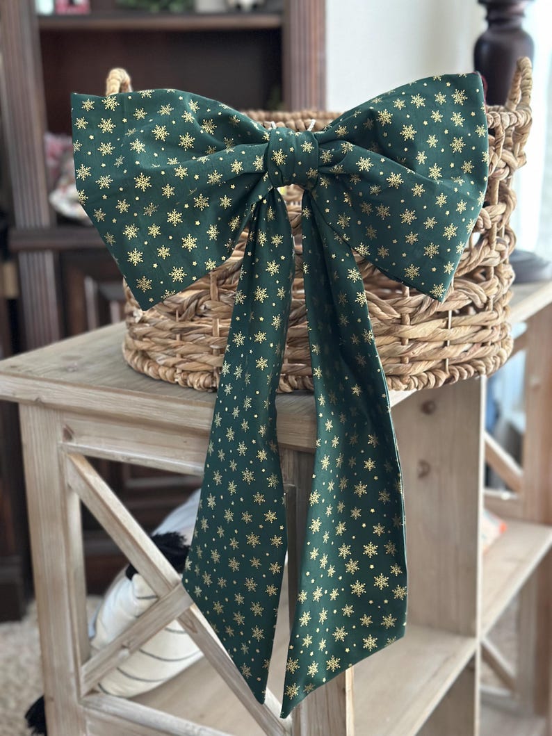 Oversized Fabric Bow Sewing Pattern PDF Beginner Friendly | Christmas ...