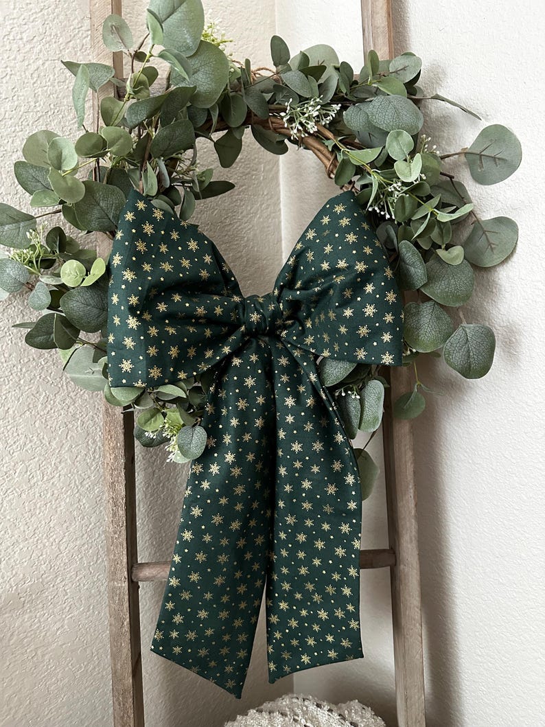 Oversized Fabric Bow Sewing Pattern PDF Beginner Friendly | Christmas ...