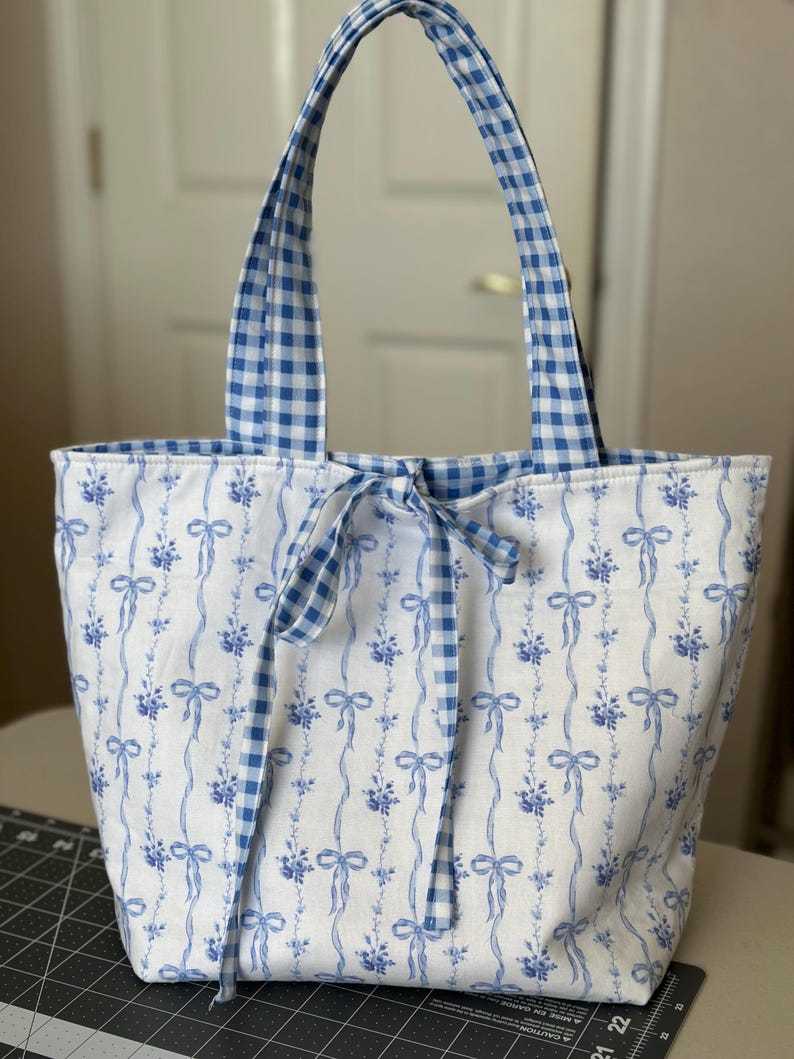 Quilted Tote Bag Sewing Pattern | PDF Beginner Friendly | Step by Step ...