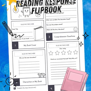 Book Report Flipbook & Reading Log | Printable Reading Response for Any ...