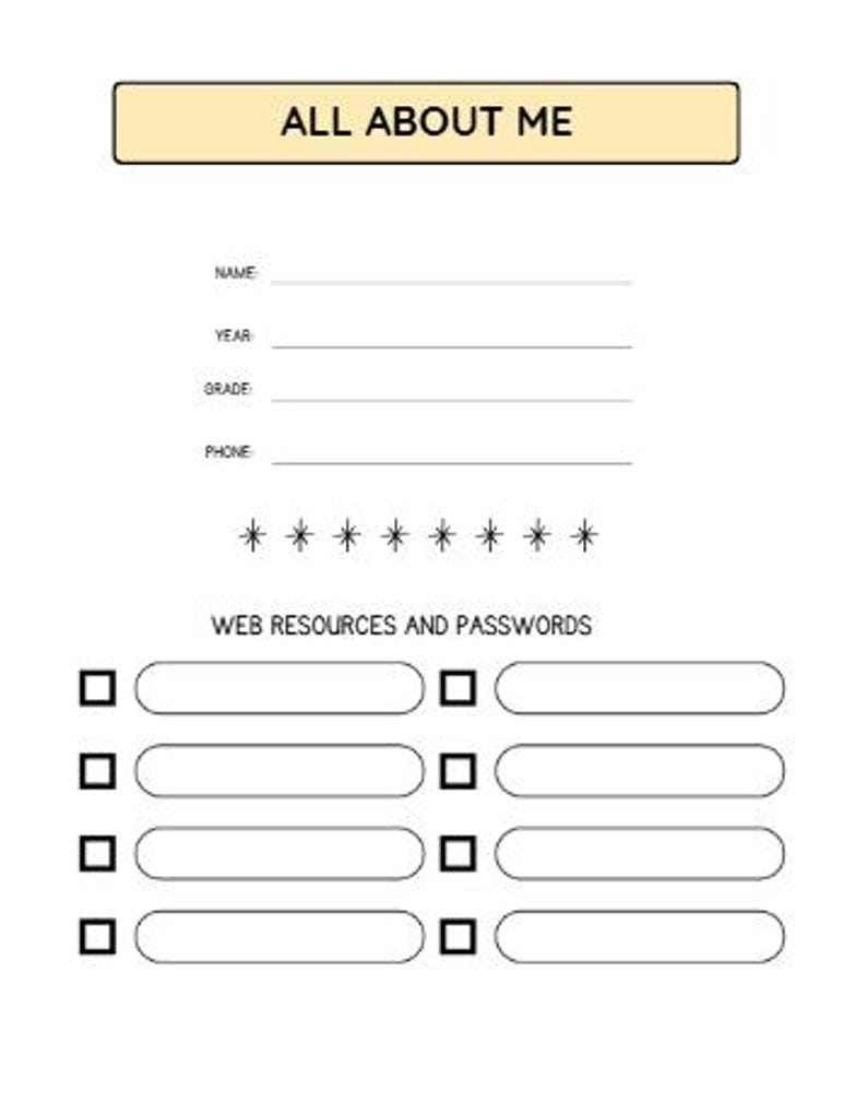 Homeschool Planner Printable PDF | 40-week Undated Weekly Planner ...