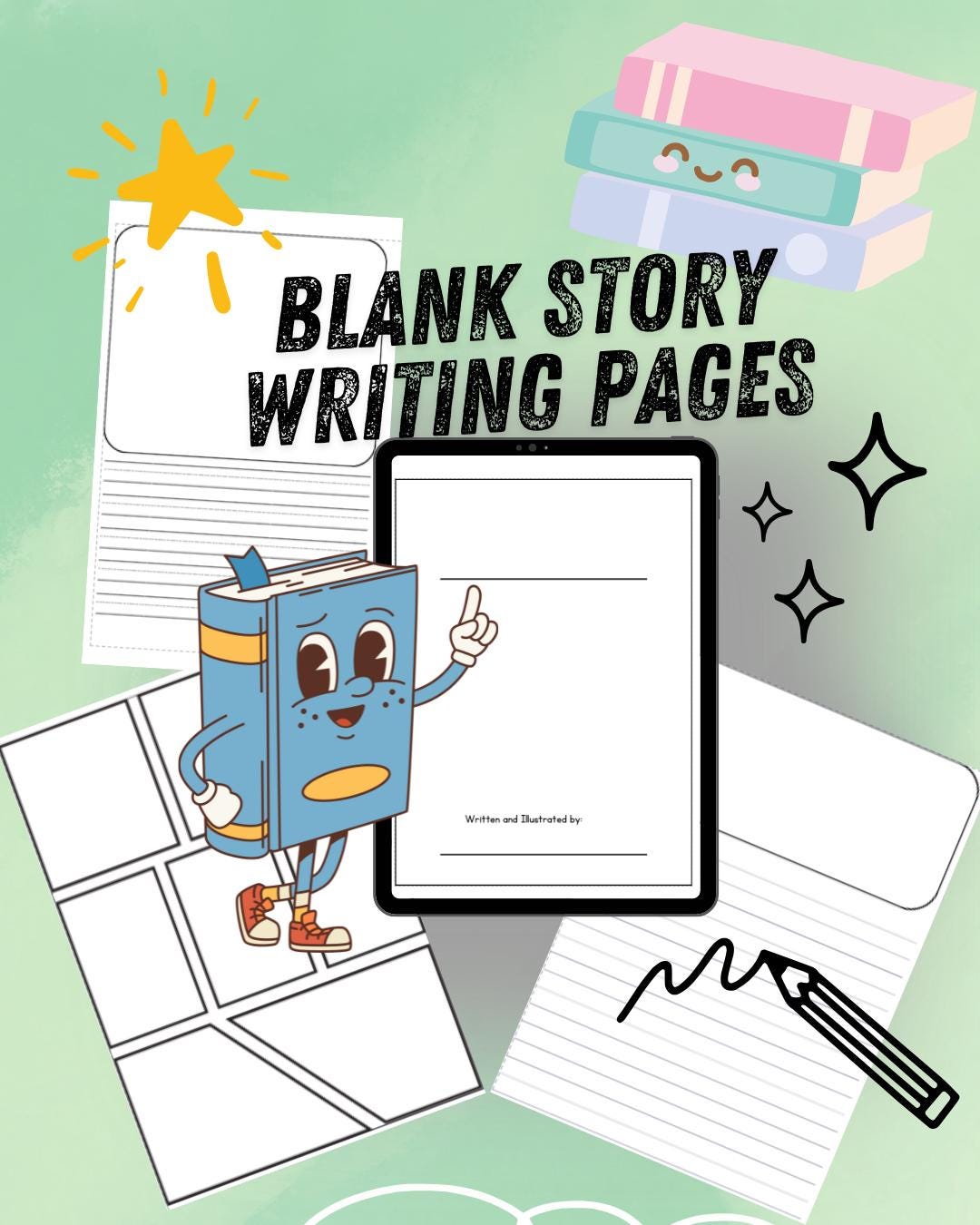 Blank Writing Pages | Make Your Own Book | Printable Story Templates ...