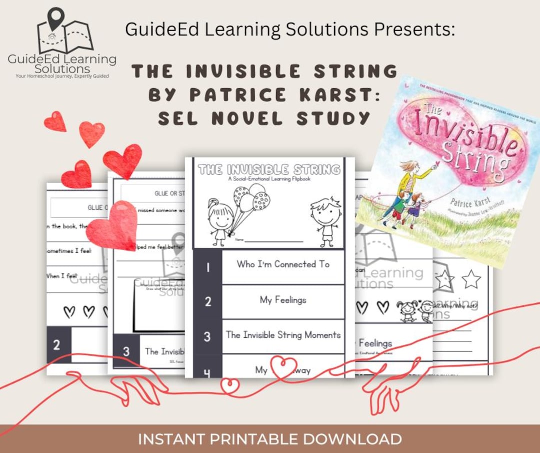 The Invisible String SEL Novel Study | Social Emotional Learning ...
