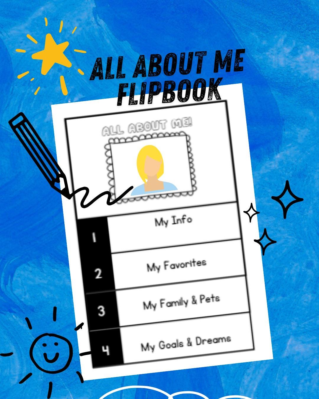 Back to School All About Me Flipbook | First Week of School Activity ...