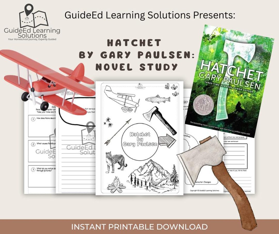 Hatchet Novel Study | Comprehension Questions, Writing Prompts ...