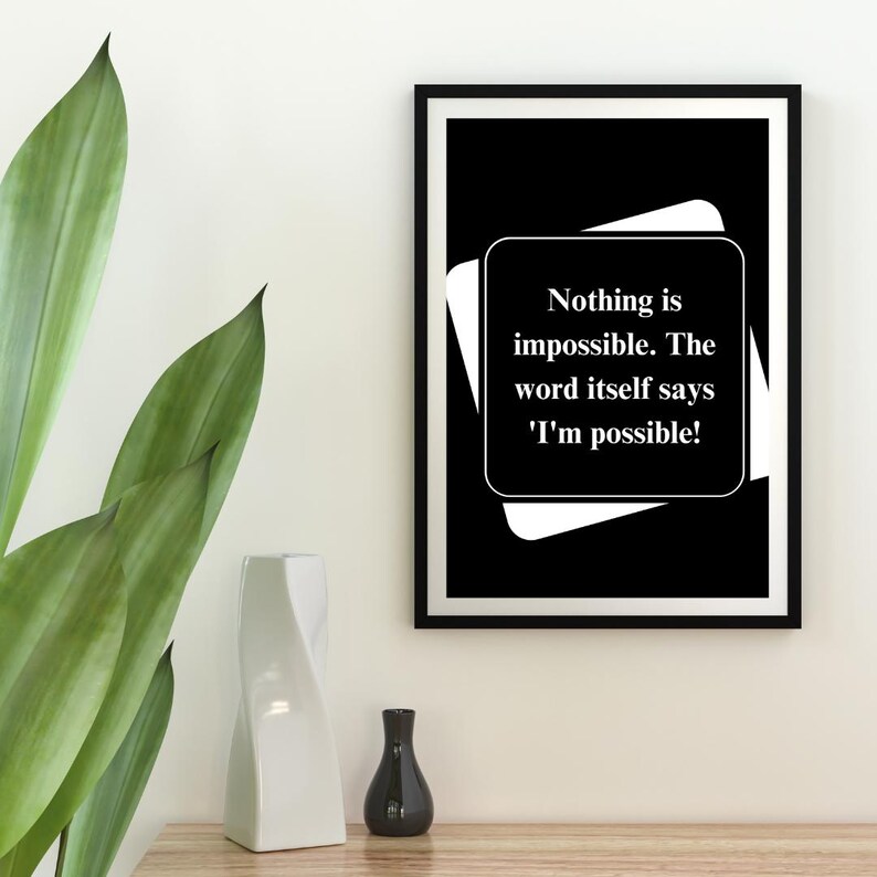 Motivational & Inspirational Quotes Posters -set of 3 Minimalist Prints ...