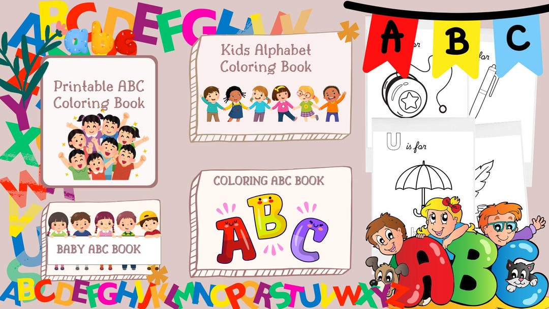 Personalized Bears Theme ABC Alphabet Baby Shower Book & Activity 26 ...