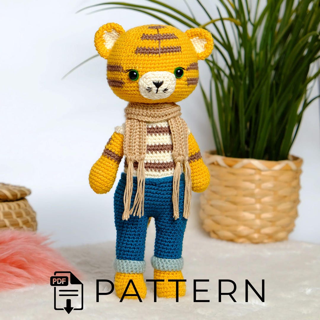 Amigurumi Crochet Pattern: Derpy Tiger PDF (US Terms) - Etsy