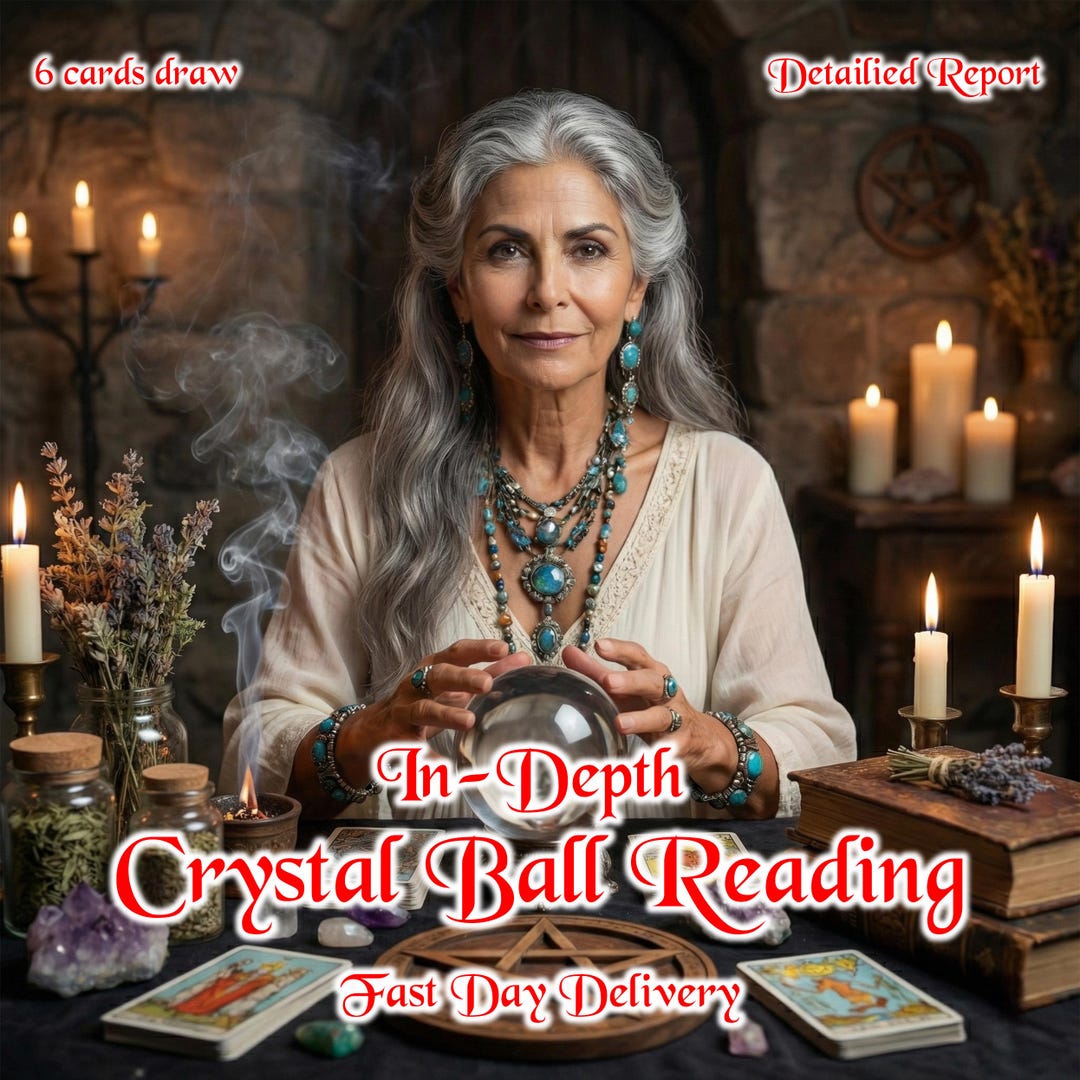 Crystal Ball Energy Reading Psychic Tarot Guidance Same Day Delivery ...