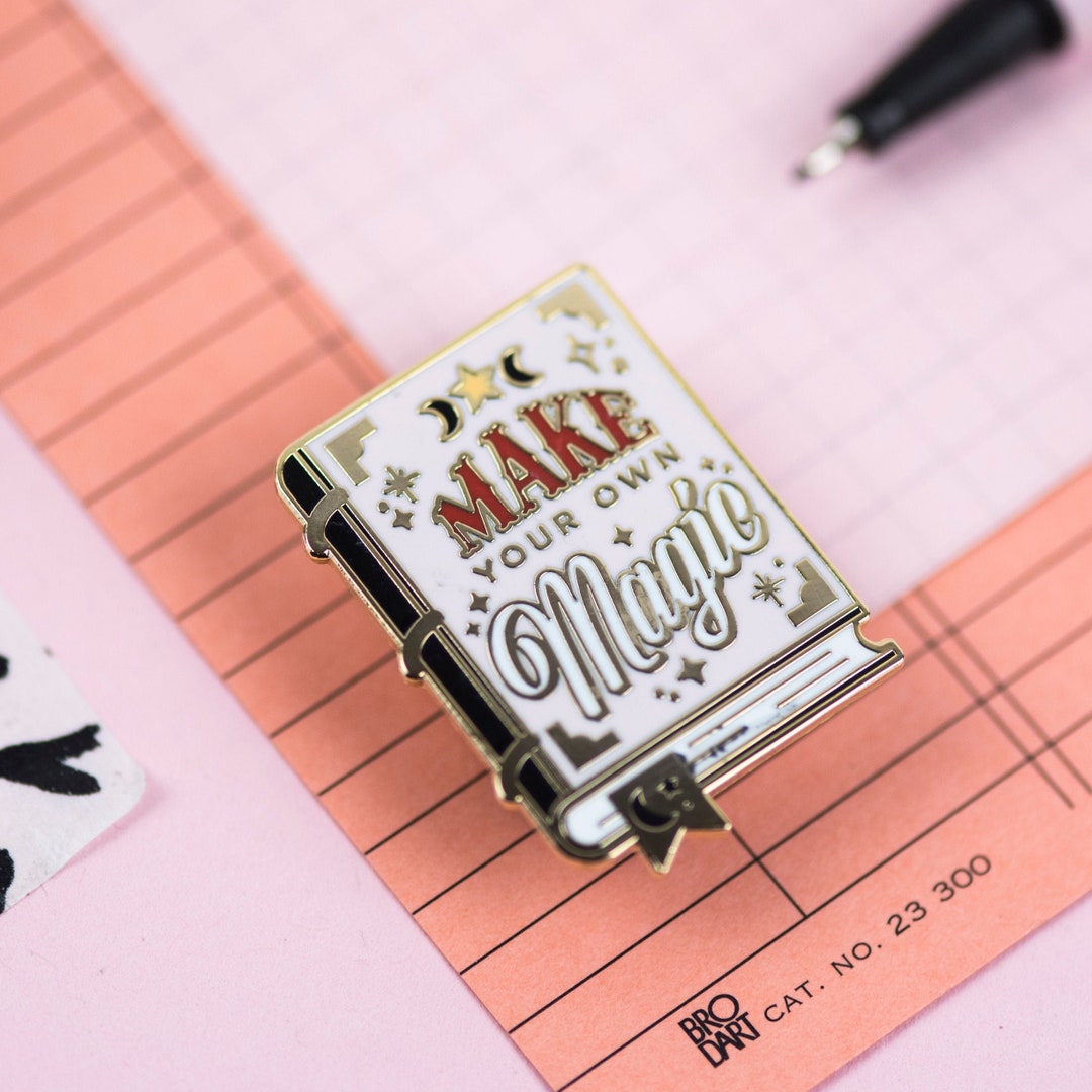 Magical Book Pin Make Your Own Magic Halloween Enamel Pin - Etsy UK