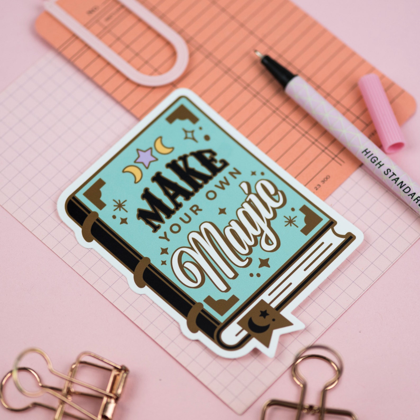 Spellbook Sticker Make Your Own Magic Magical Self Care - Etsy