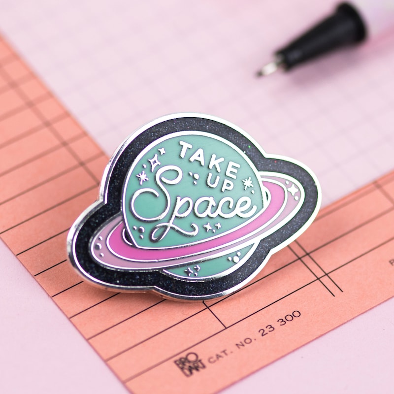 Space Enamel Pin - Etsy