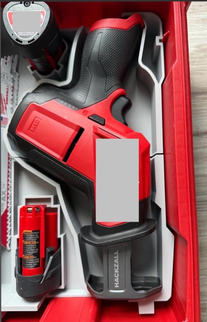 No Tools or Case Packout M12 Hacksaw, Battery, and Blade Storage Insert ...