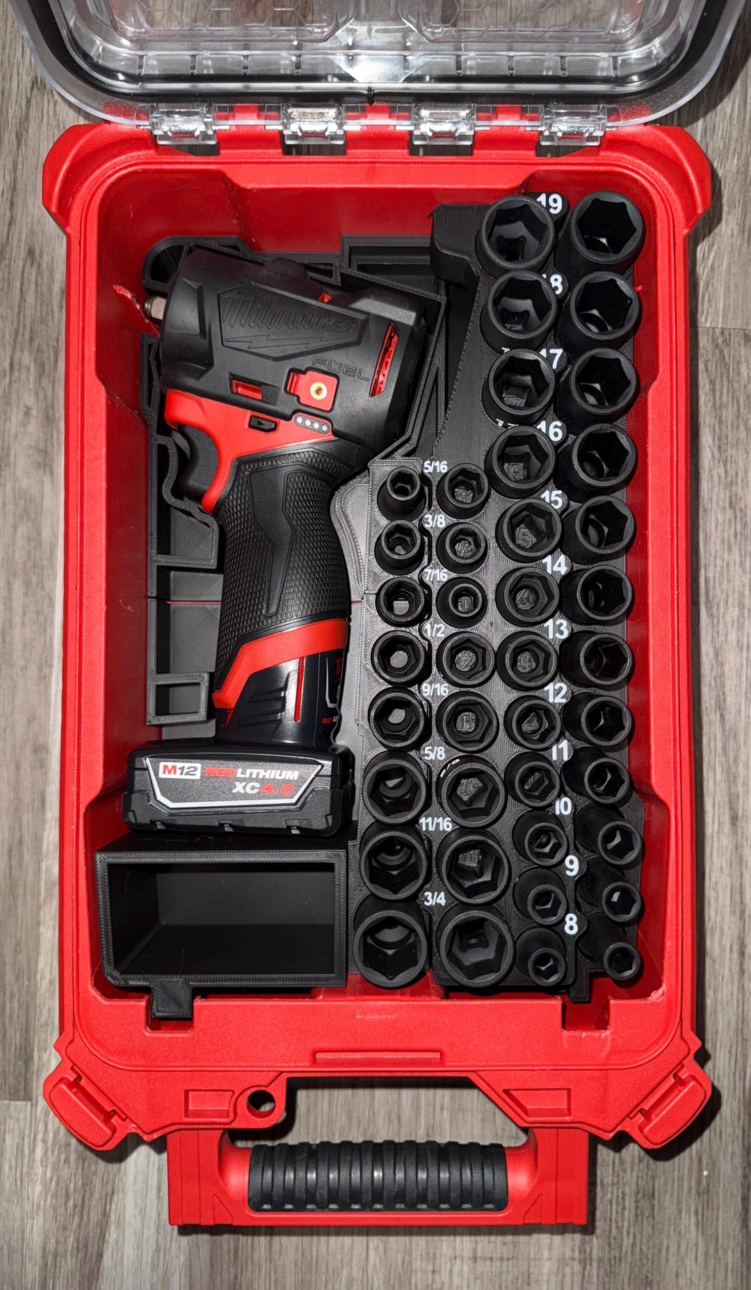 No Tools or Case Packout M12 Fuel 3/8” Stubby Insert-gen 3 3049-20 ...