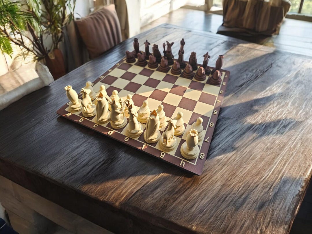 Easter Chess Set With Bunny Pieces – Unique Spring Gift Idea – Handmade ...