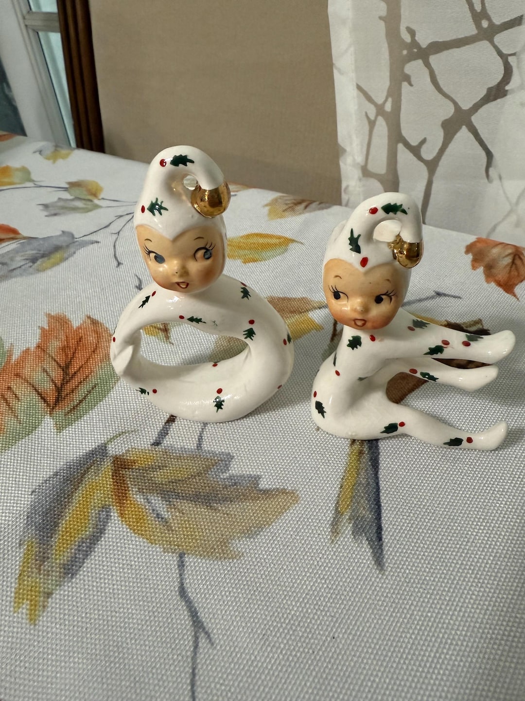 Howard Holt Very Rare Pixie Christmas Candle Holders! Excellent ...