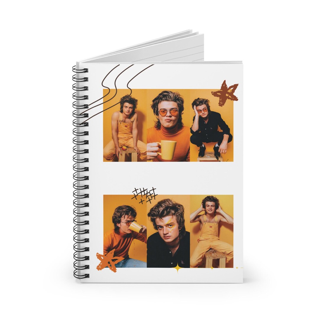Funky DJO Joe Keery Collage Spiral Notebook Ruled Line, Music Lover ...
